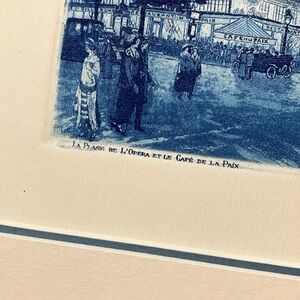 Vintage | Art | Leon Salles Reproductive Etching La Place De Lopera Et ...